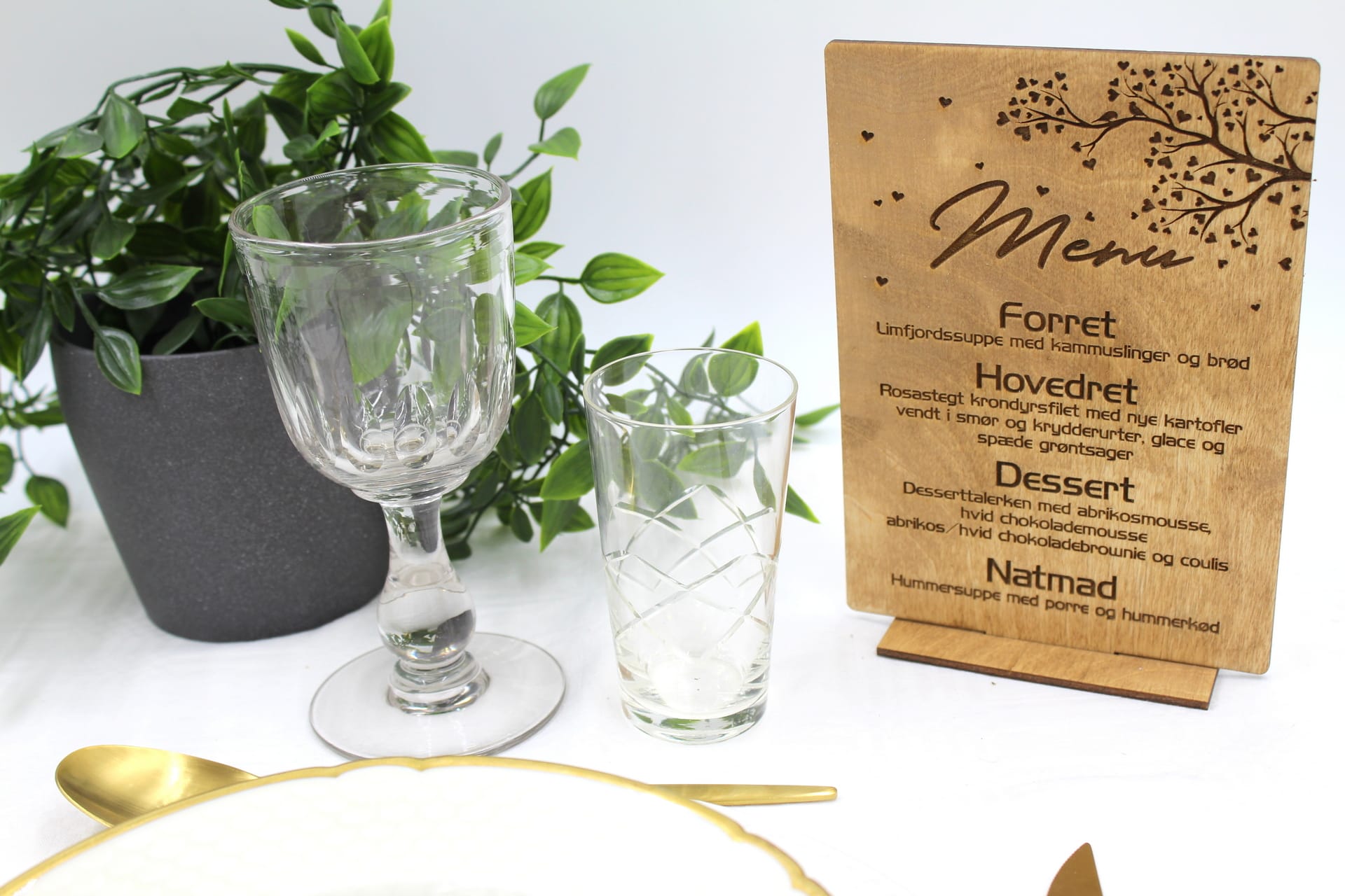 Menukort Romantic - Skovgaarden