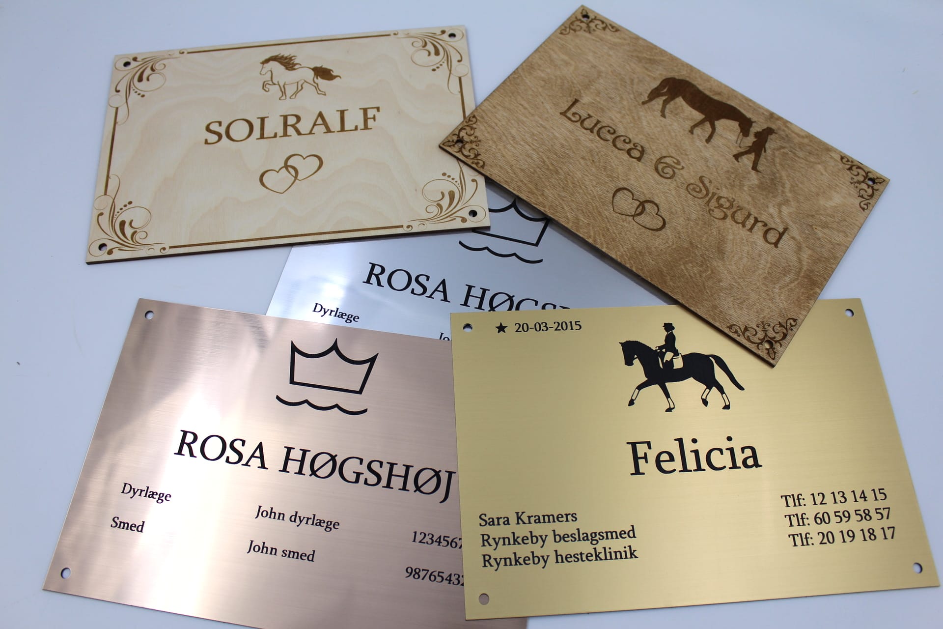 Hesteboks Skilt - Eget design - Skovgaarden