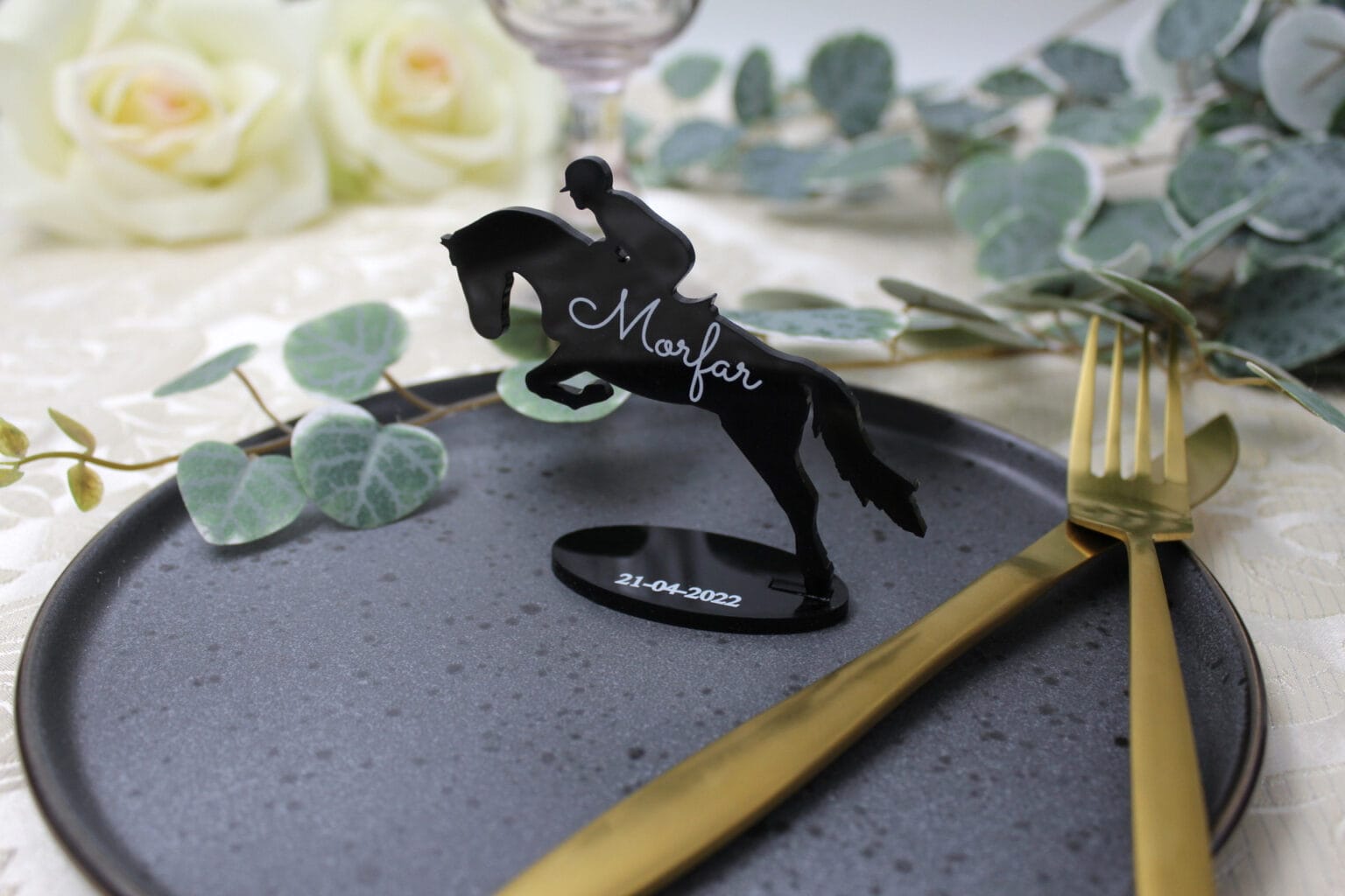 Springhest bordkort - Skovgaarden